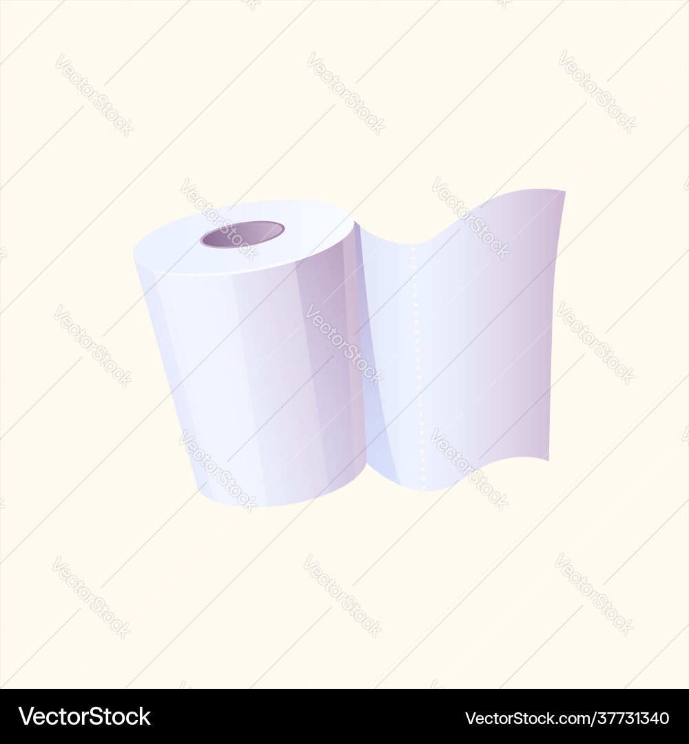Toilet paper towel Royalty Free Vector Image - VectorStock