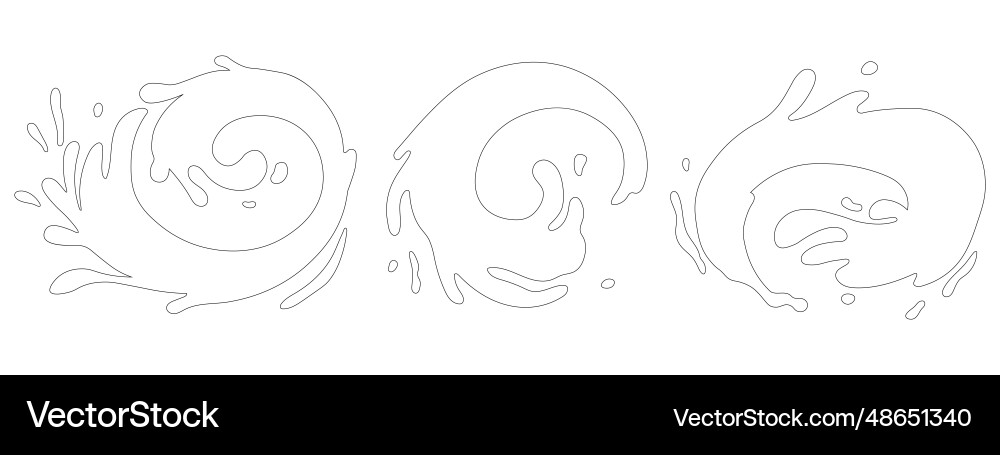 Water and juice splash liquide fresh Royalty Free Vector