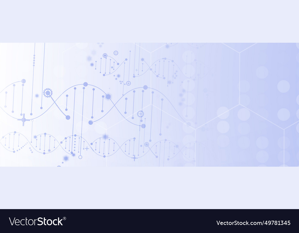 Abstract artificial intelligence dna technology Vector Image