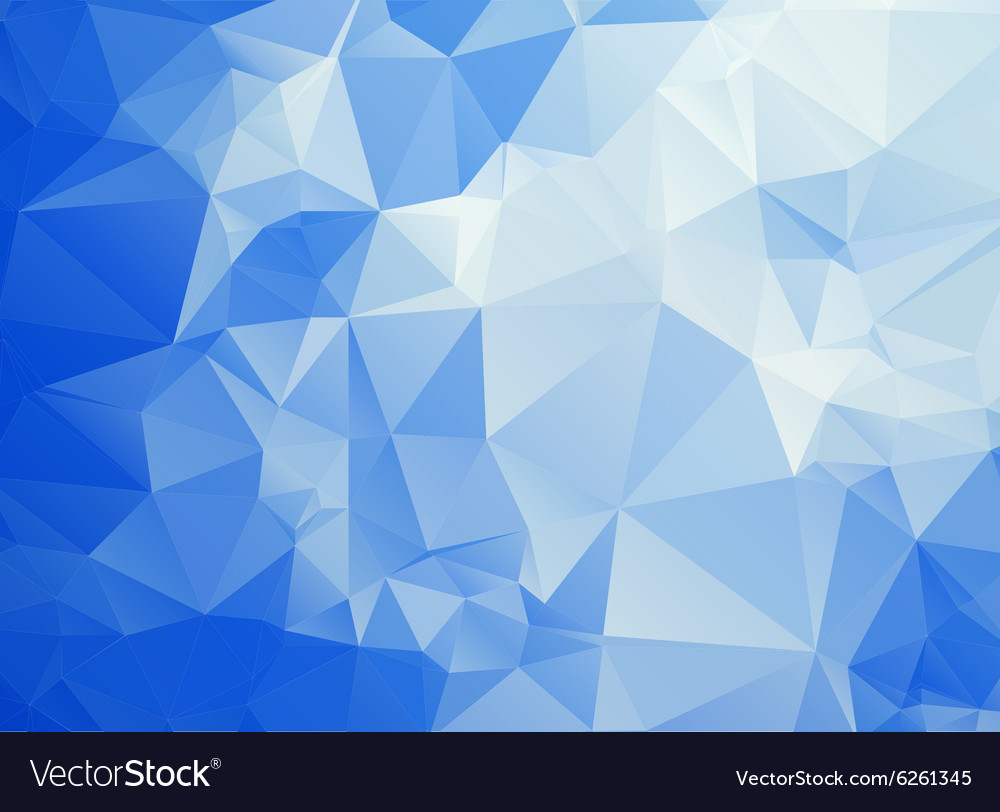 Blue triangle abstract background Royalty Free Vector Image
