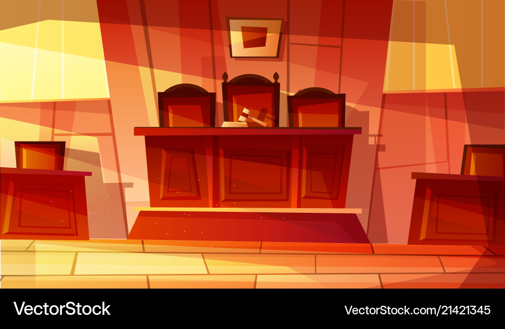 Courthouse or court room Royalty Free Vector Image