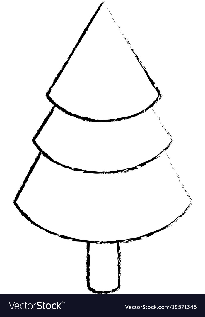 Isolated pine tree design Royalty Free Vector Image