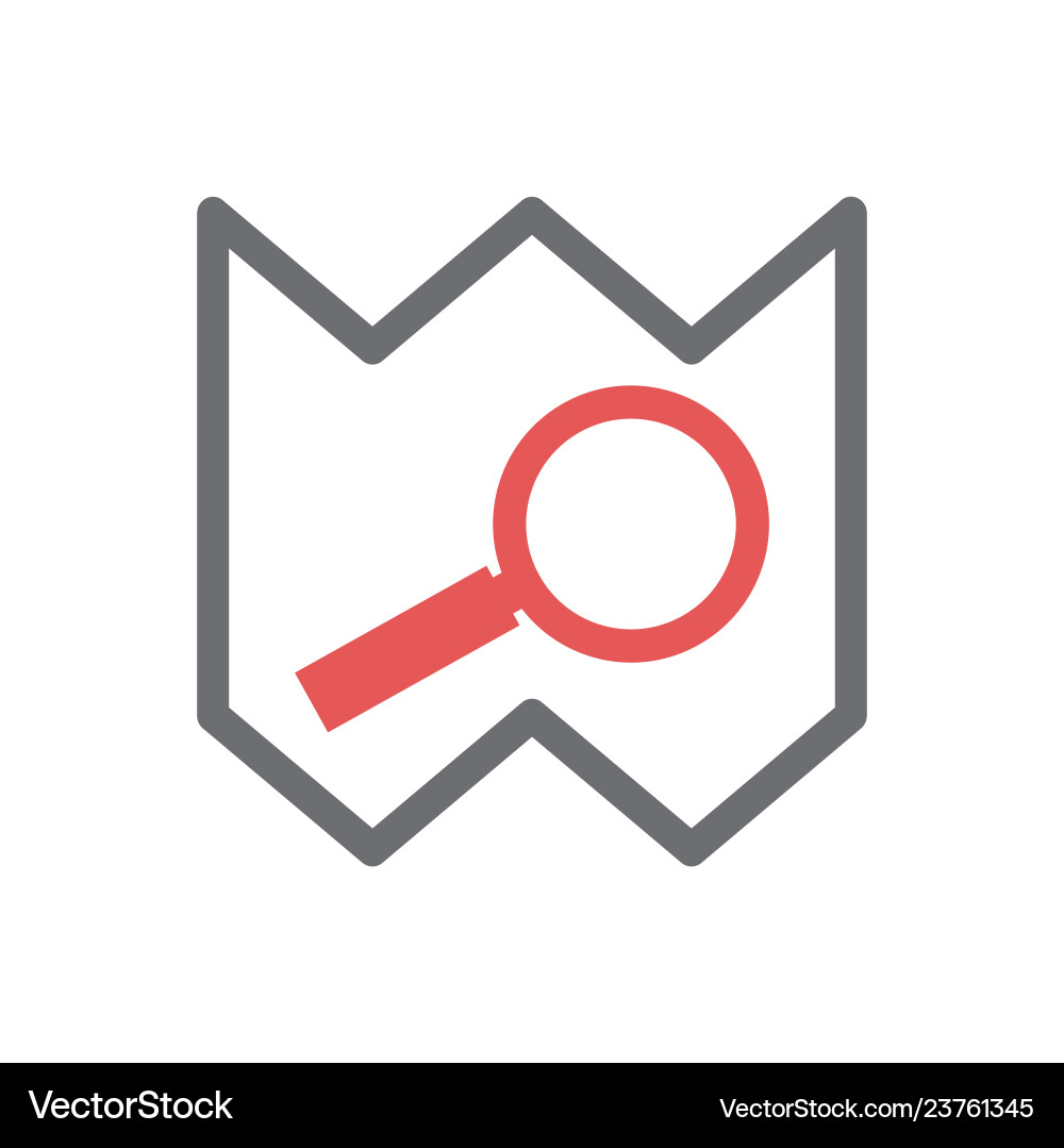 Navigation icon on white background for graphic Vector Image