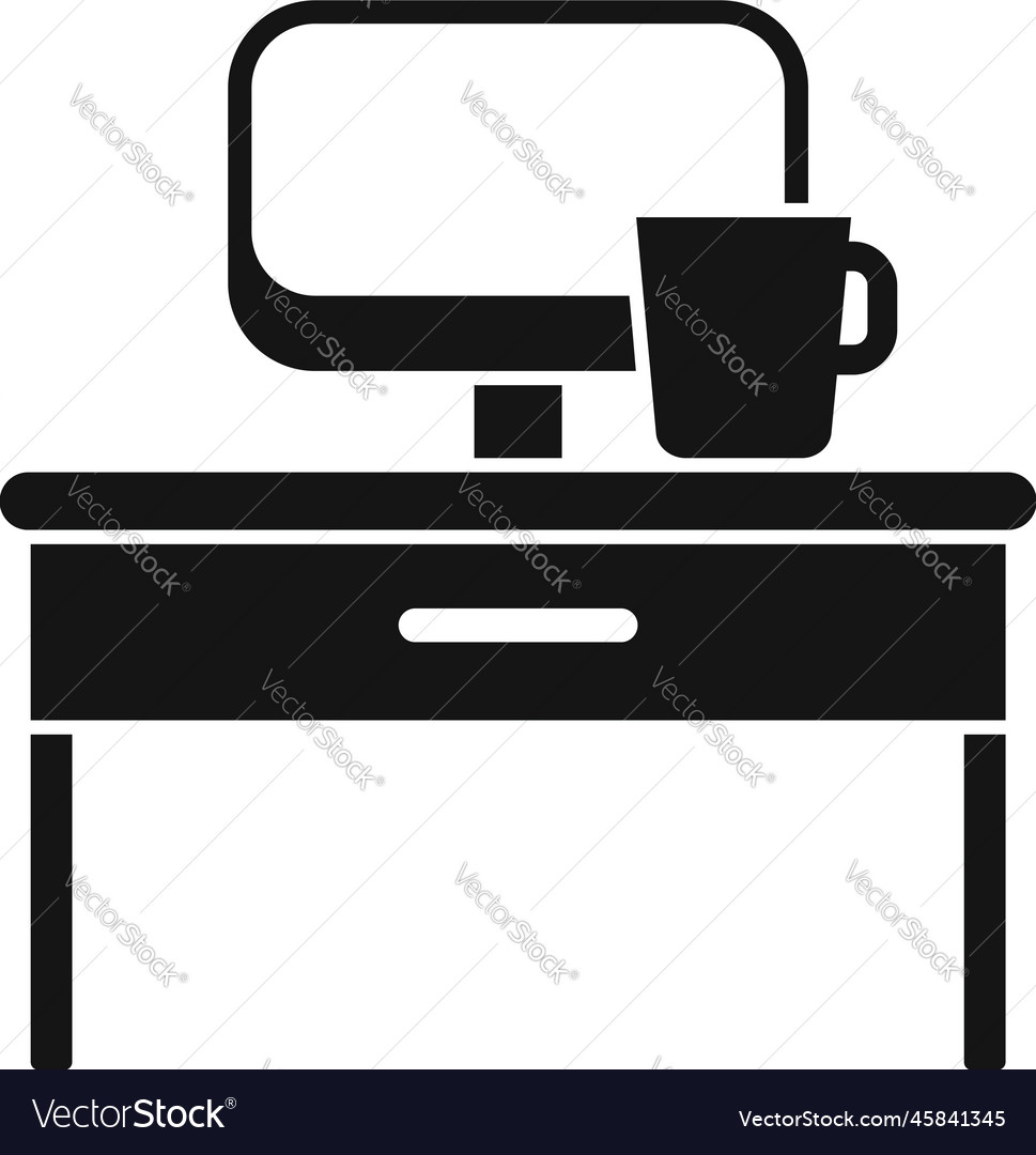 Right workspace position icon simple Royalty Free Vector