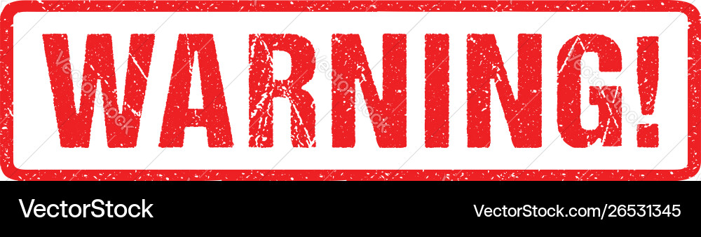 Target red seal rough letters isolated on white Vector Image