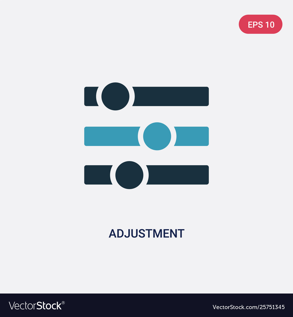 Two color adjustment icon from user interface Vector Image