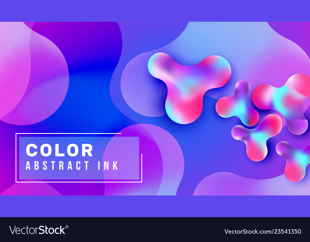 Abstract liquid bubble gradient background Vector Image Abstract liquid bubble gradient background Vector Image