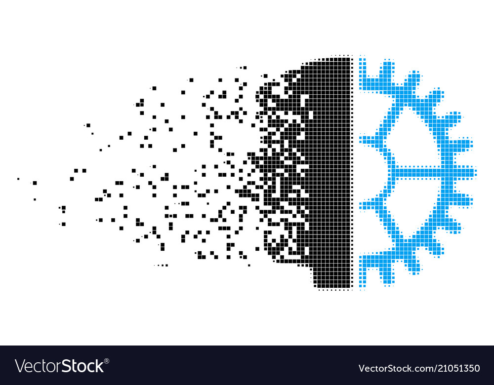 Android head fragmented pixel icon Royalty Free Vector Image Android head fragmented pixel icon Royalty Free Vector Image