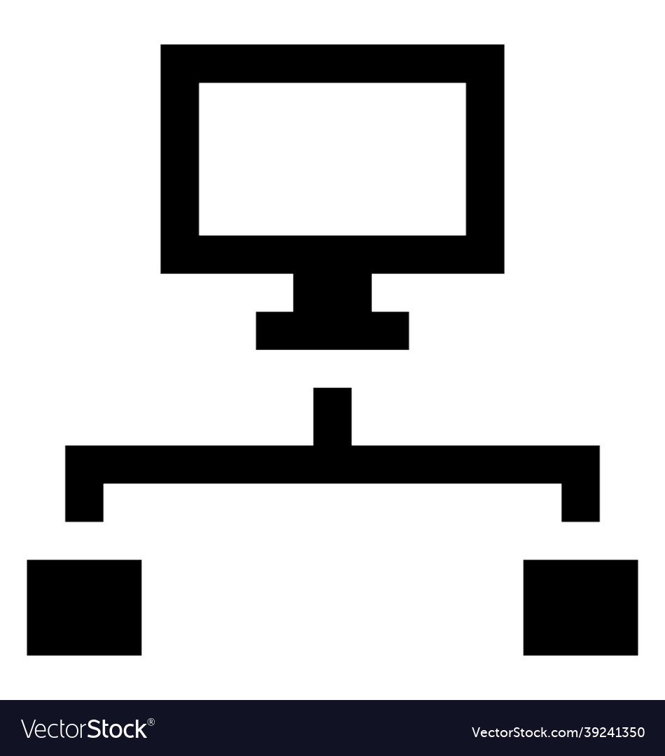 Computer network Royalty Free Vector Image - VectorStock