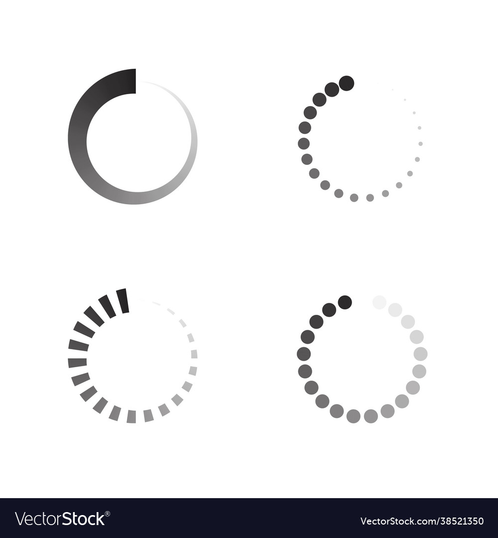 Loading icon design Royalty Free Vector Image - VectorStock
