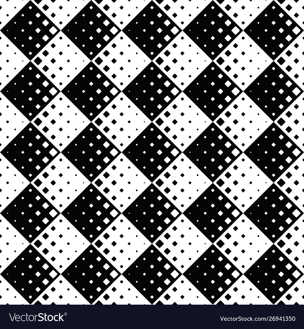 Monochrome abstract geometrical square pattern Vector Image