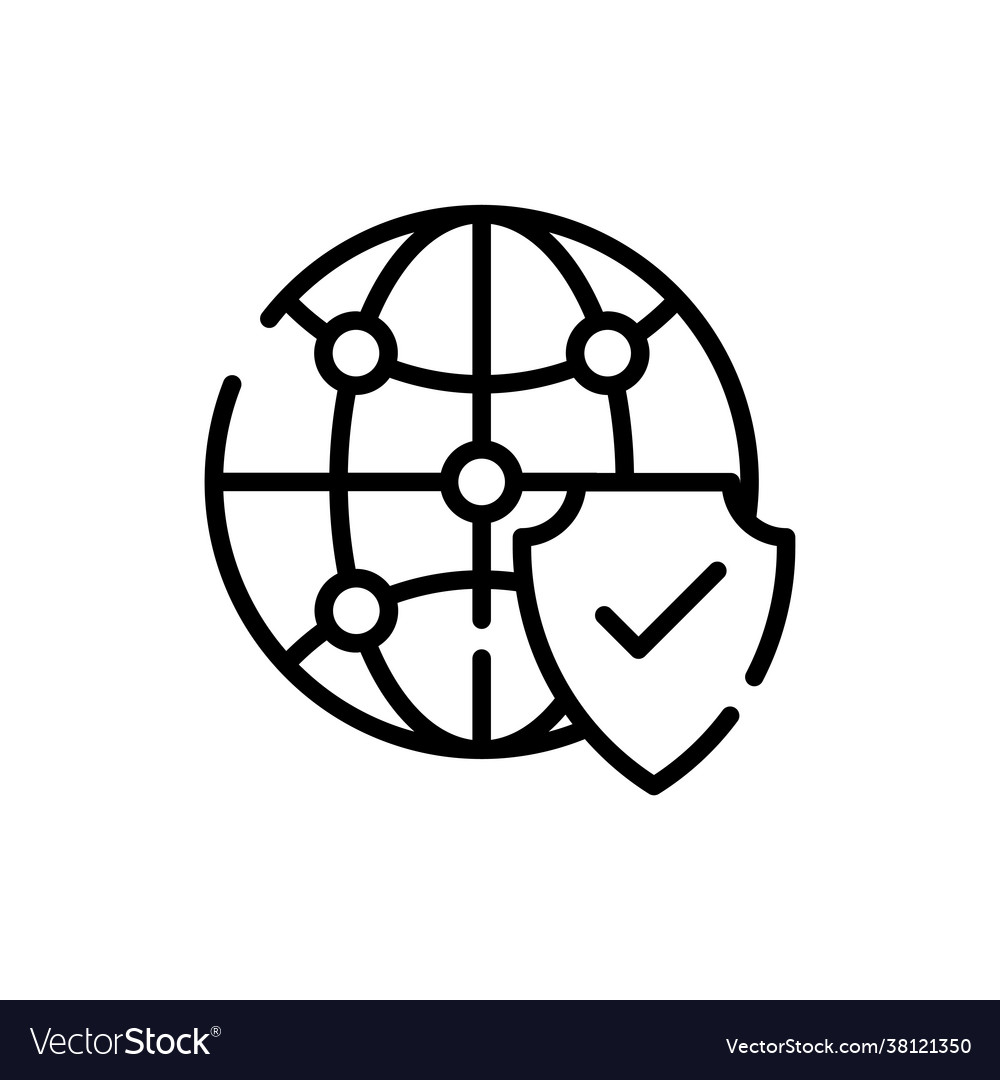 Network security style Royalty Free Vector Image