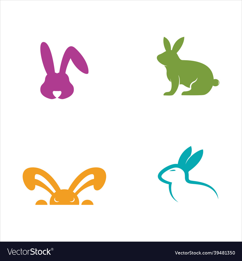 Rabbit icon design Royalty Free Vector Image - VectorStock