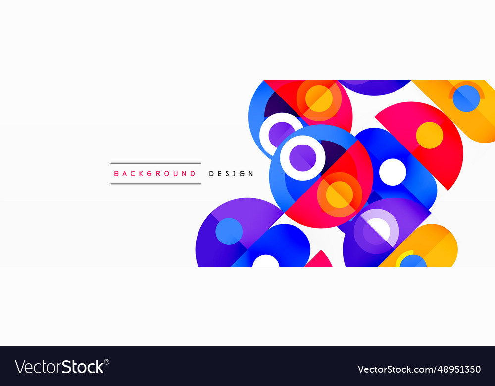 Simple circles and round elements pattern Vector Image