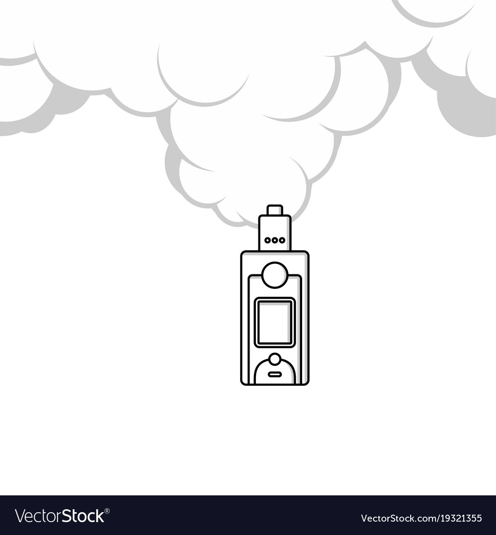 Electric cigarette personal vaporizer cloud maker Vector Image