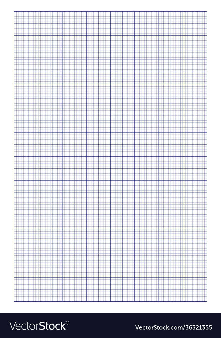 Millimeter graph paper grid abstract squared Vector Image