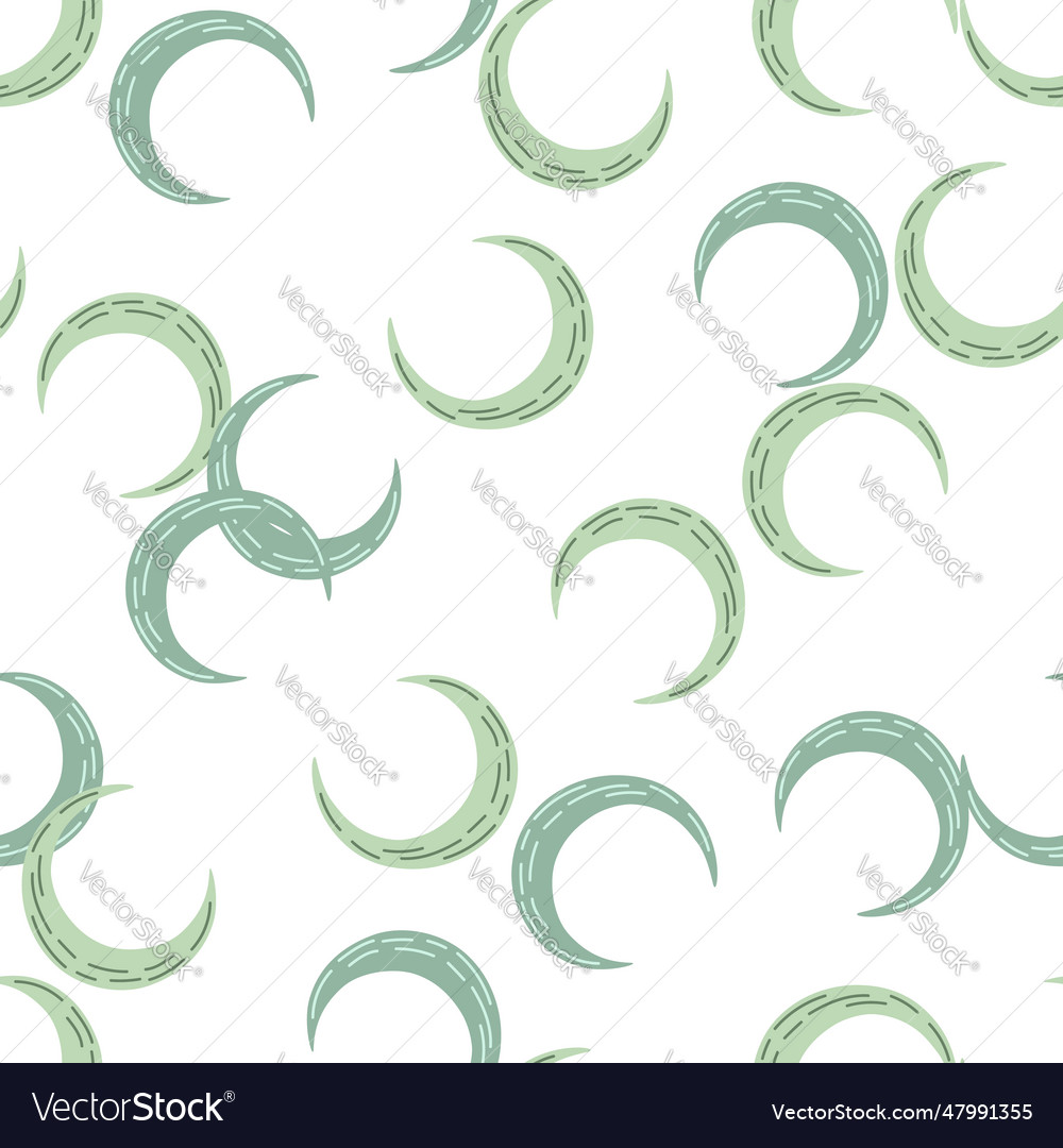 Simple moon silhouettes seamless pattern Vector Image