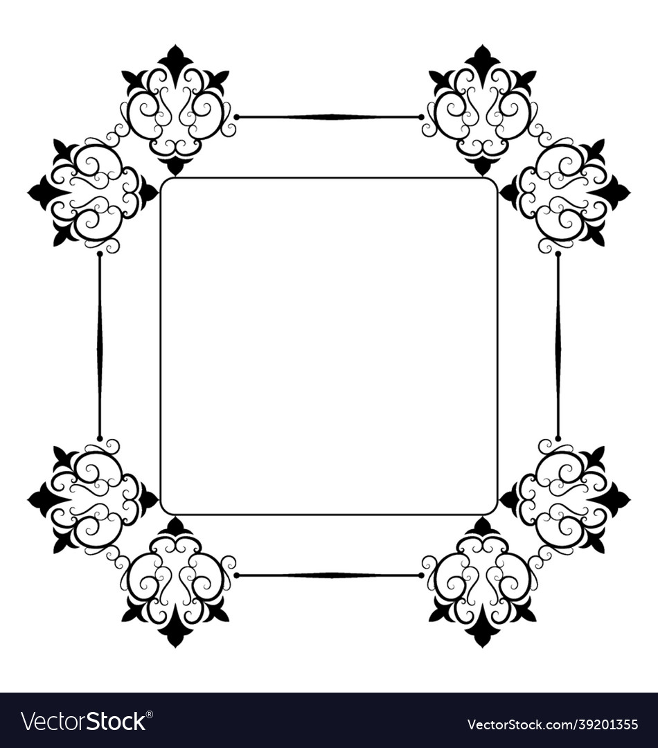 Square frame Royalty Free Vector Image - VectorStock