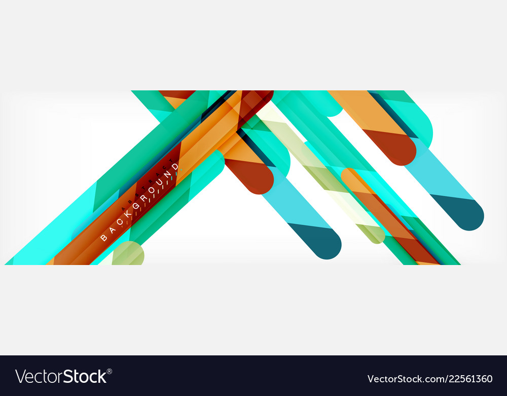 Abstract colorful lines modern geometric Vector Image