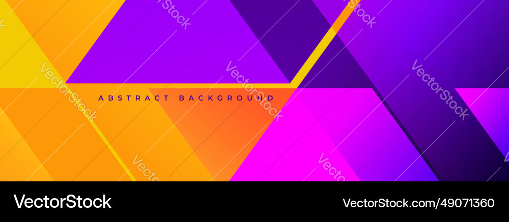 Colorful abstract modern wide banner Royalty Free Vector