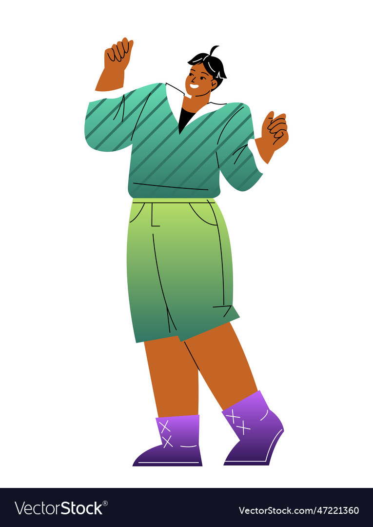 Happy smiling person Royalty Free Vector Image