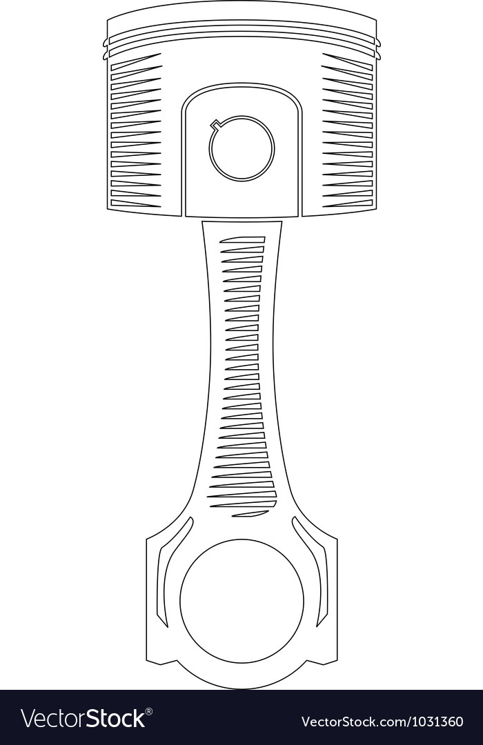 Piston Royalty Free Vector Image - VectorStock