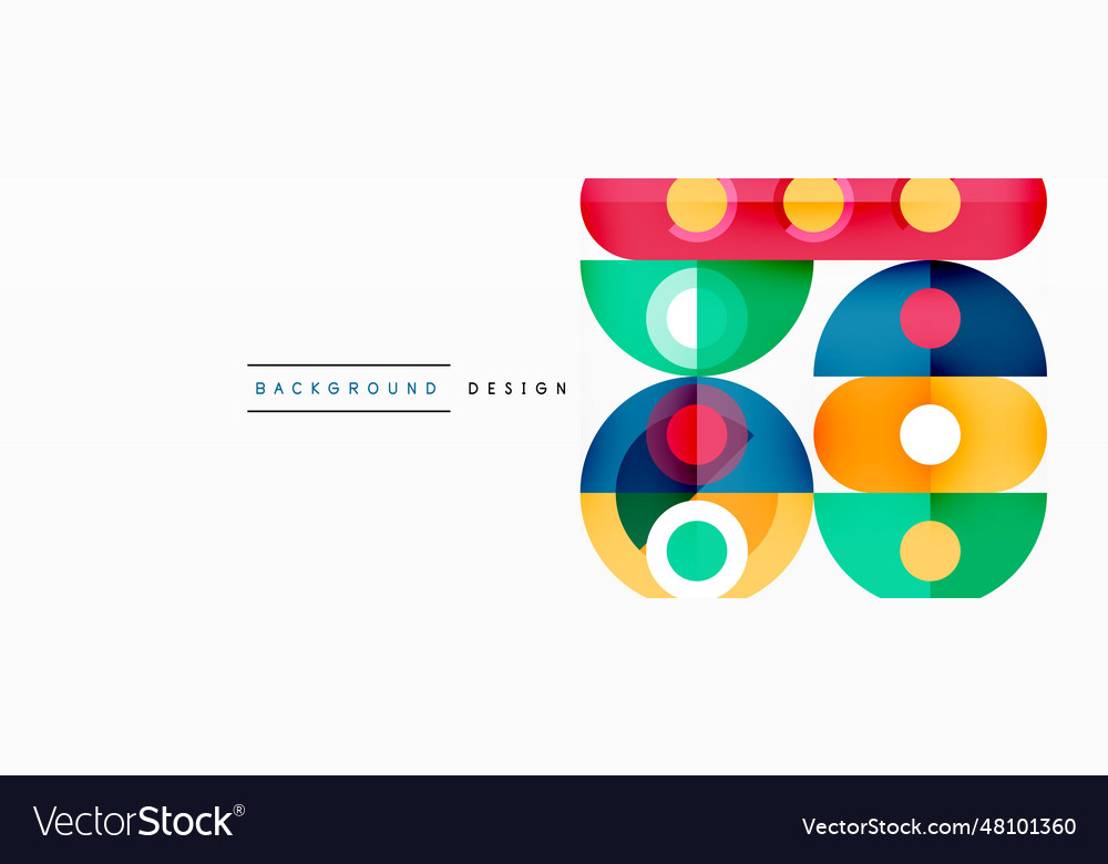 Simple circles and round elements pattern Vector Image