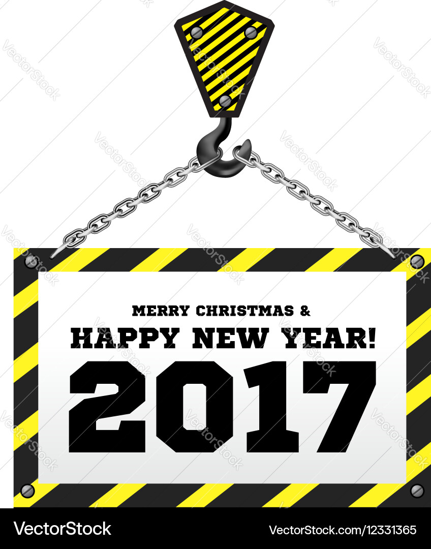 Congratulations to the new year on background Vector Image