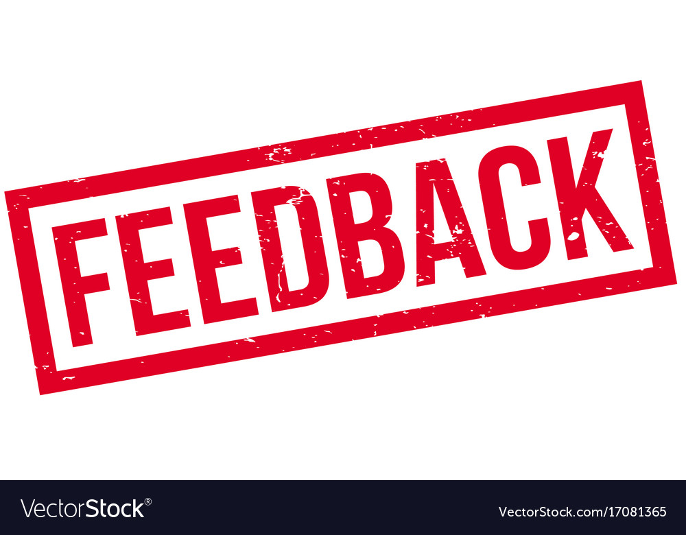 Feedback rubber stamp Royalty Free Vector Image