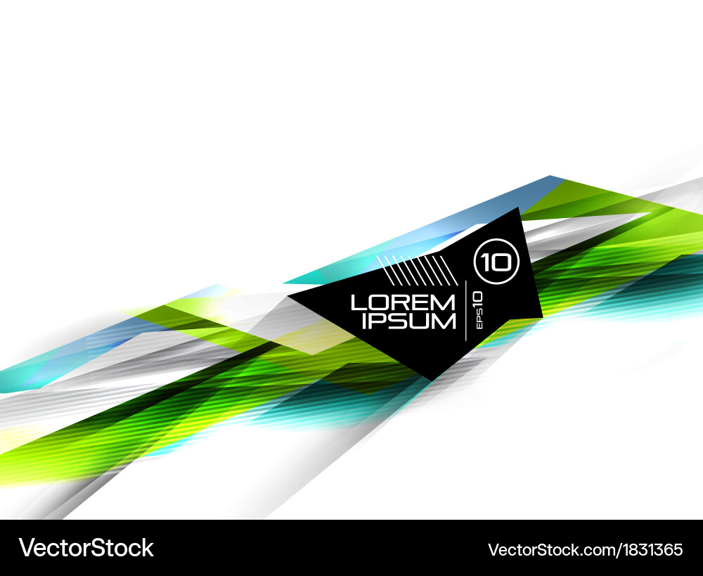 Hi-tech colorful futuristic lines Royalty Free Vector Image