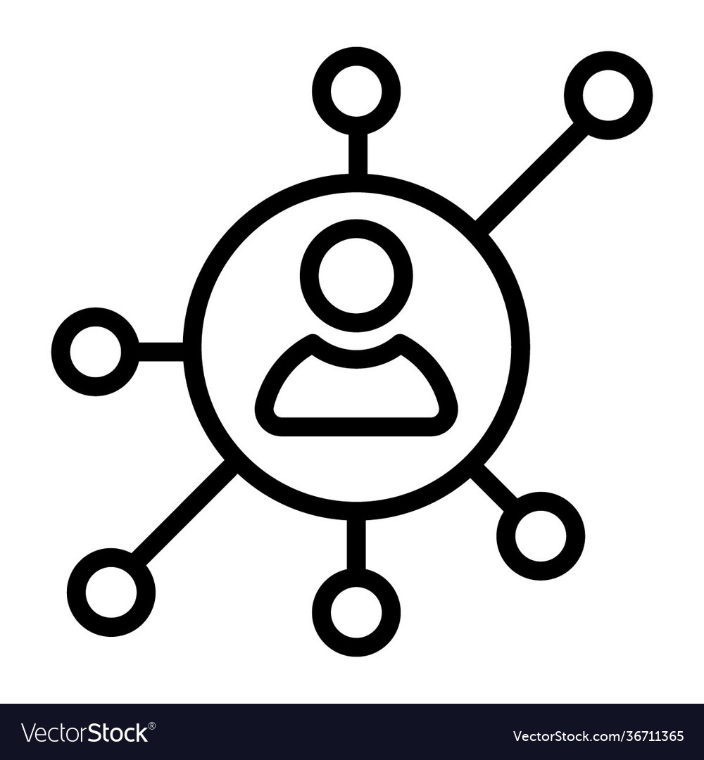 Personal network Royalty Free Vector Image - VectorStock