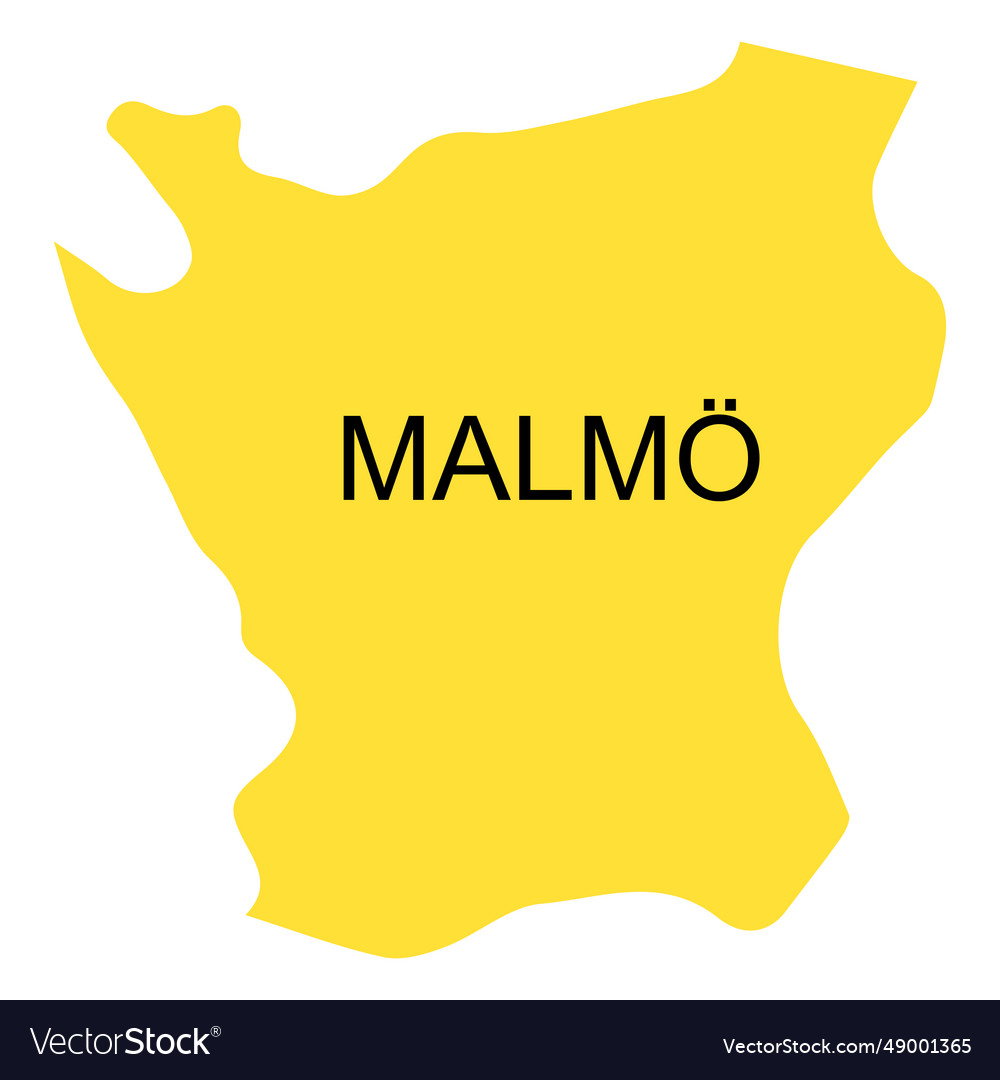 Skane county map Royalty Free Vector Image - VectorStock