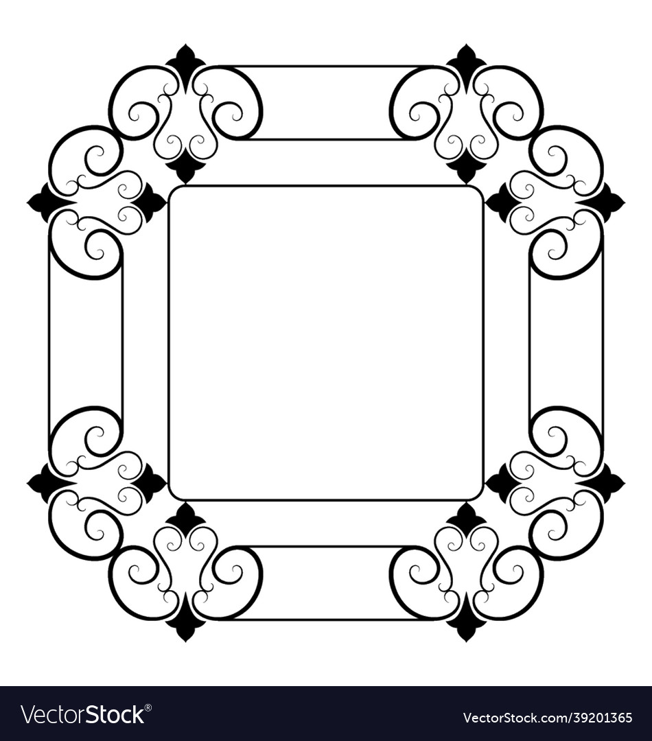 Square frame Royalty Free Vector Image - VectorStock