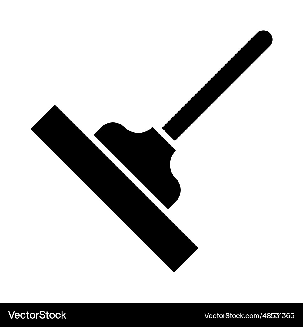Squeegee glyph icon for personal and commercial Vector Image