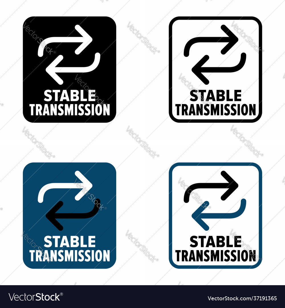 Stable transmission technology method Royalty Free Vector
