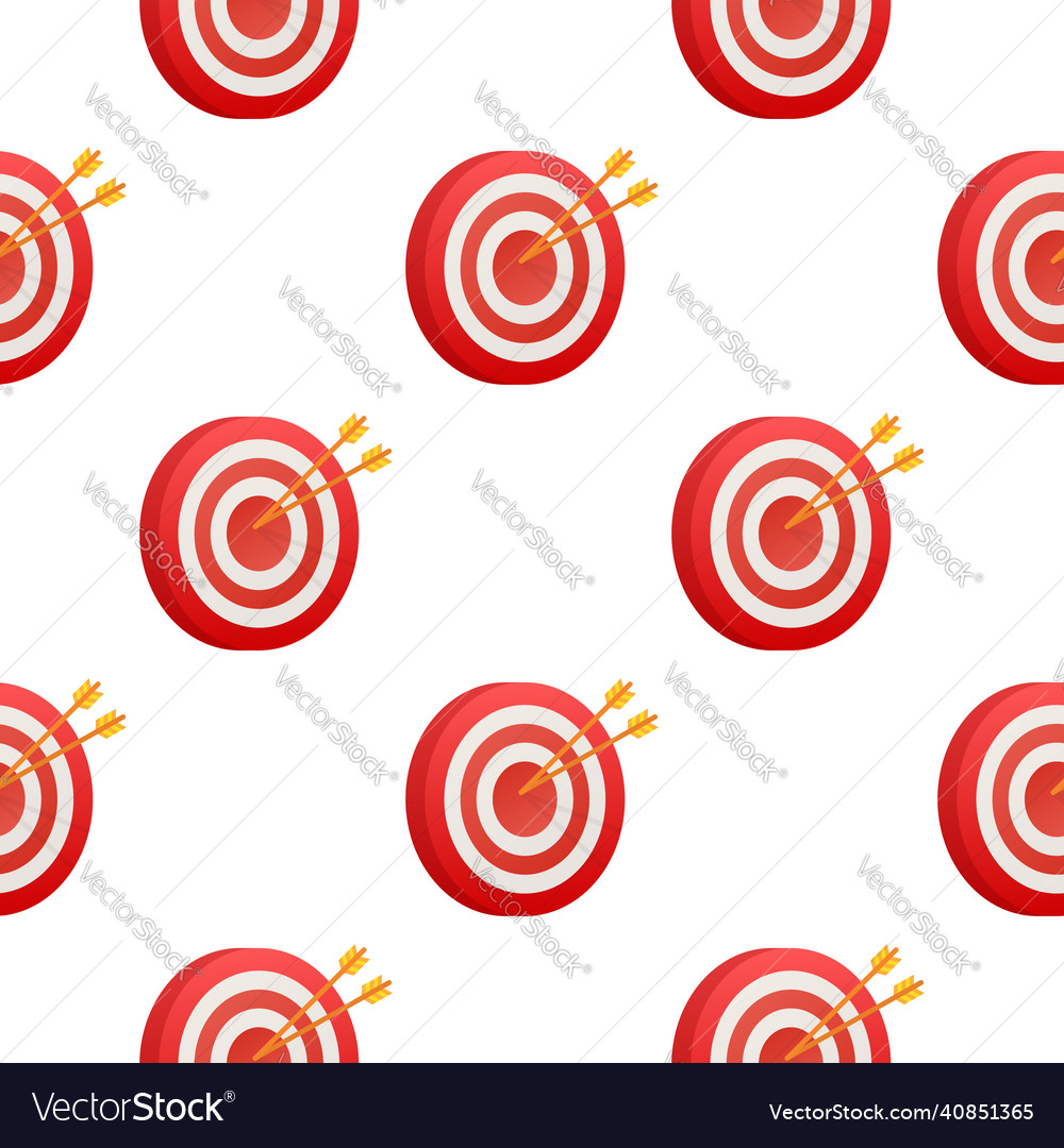 Target icon pattern isolated Royalty Free Vector Image