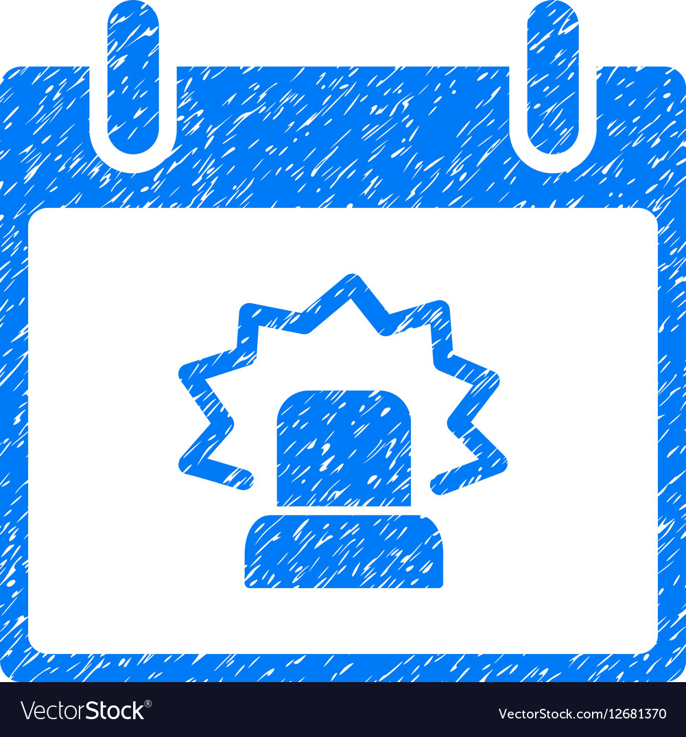 Alert calendar day grainy texture icon Royalty Free Vector Alert calendar day grainy texture icon Royalty Free Vector