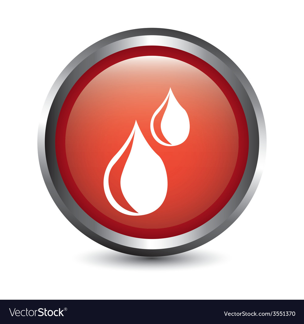 Drops button Royalty Free Vector Image - VectorStock