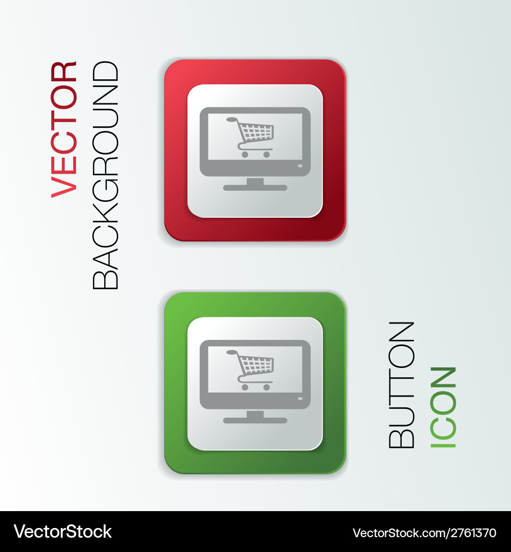 Laptop with shopping cart Royalty Free Vector Image
