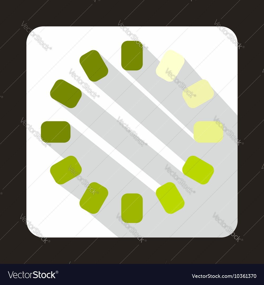 Loading circle icon flat style Royalty Free Vector Image