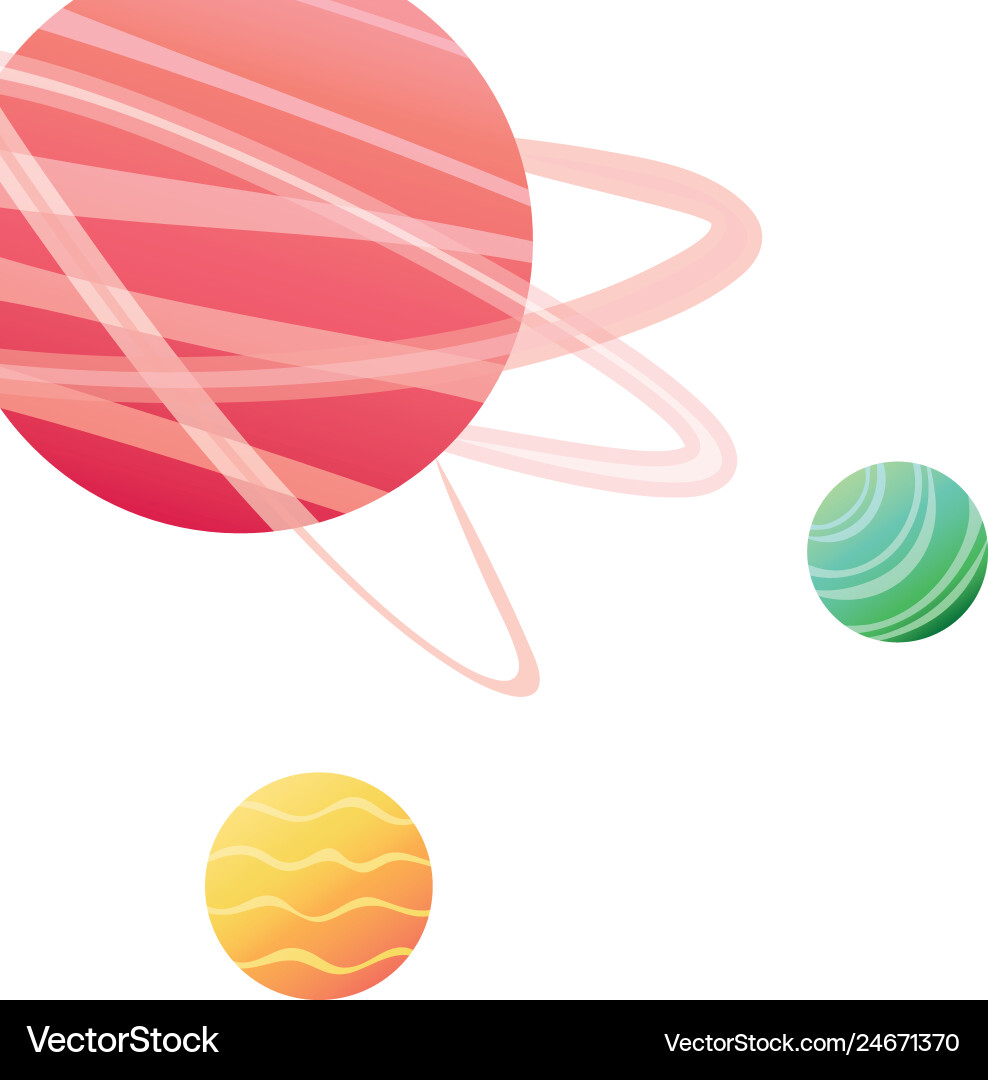 Planet of the solar system isolated icon Vector Image