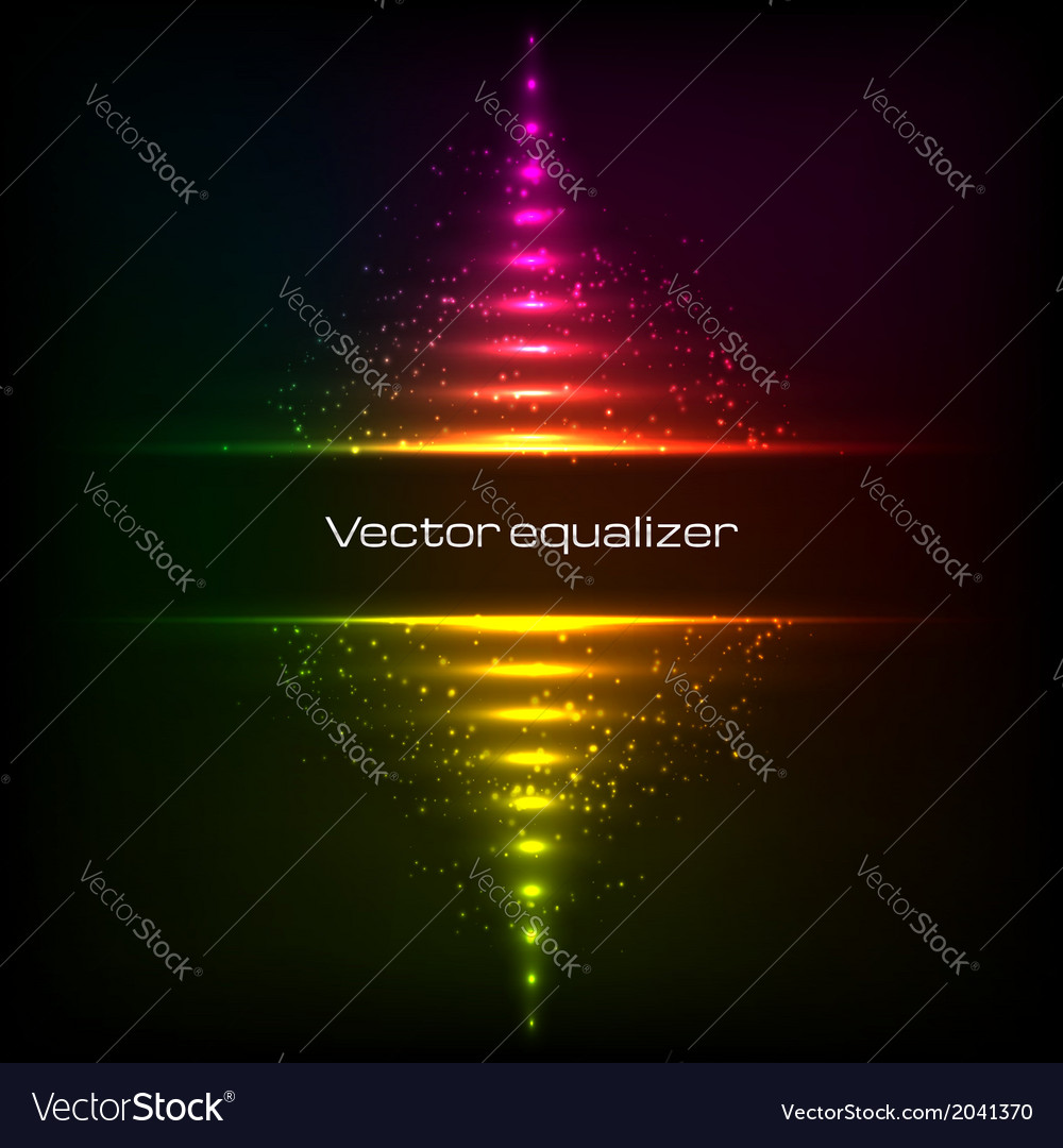 Rainbow colors vertical equalizer Royalty Free Vector Image