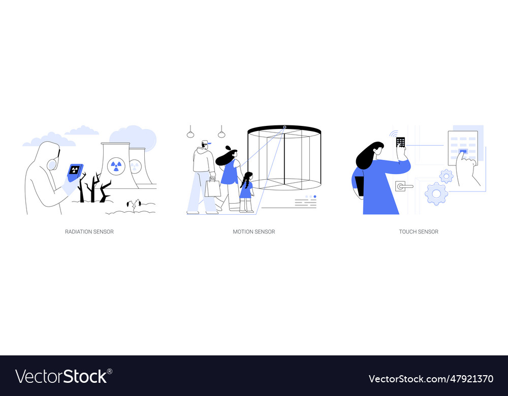 Sensing technology abstract concept Royalty Free Vector