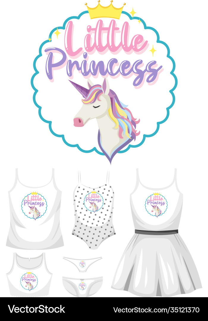 Set girl outfits Royalty Free Vector Image - VectorStock