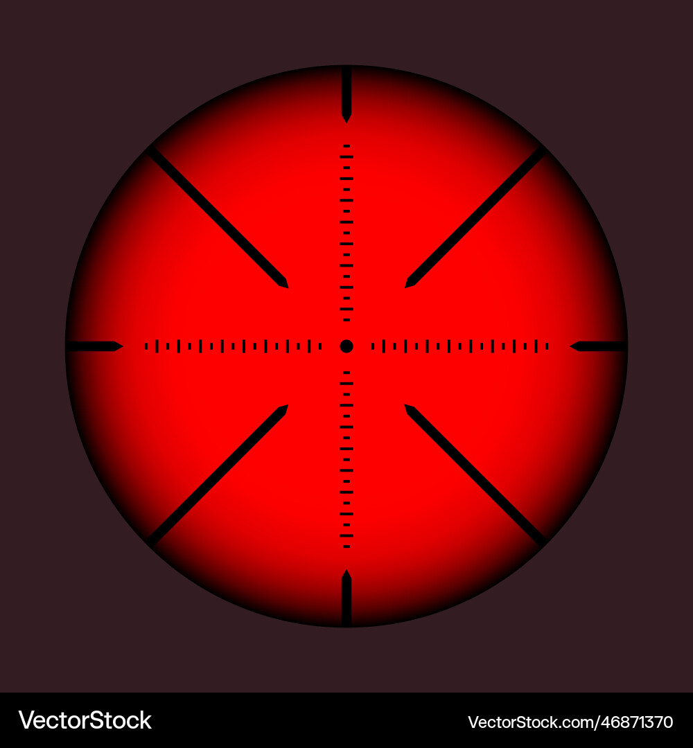 Various weapon thermal infrared sight sniper Vector Image