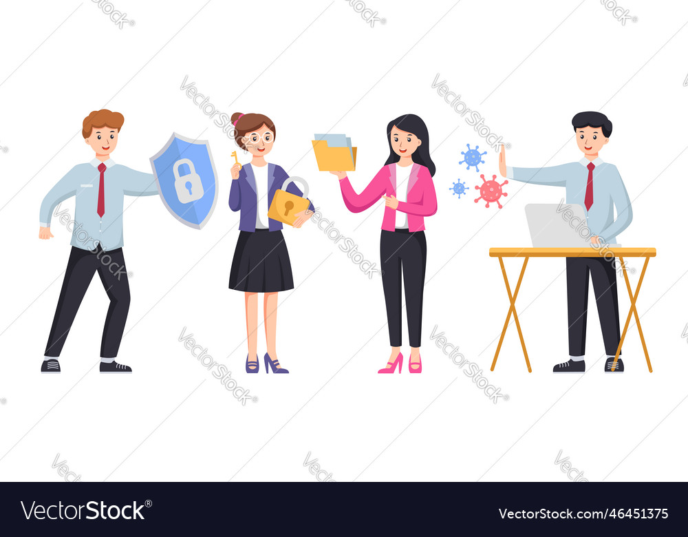 Digital data protection design Royalty Free Vector Image