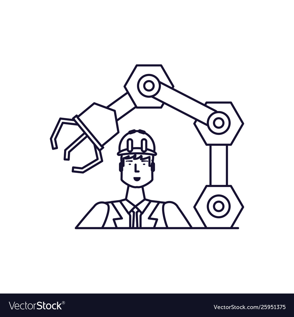 Isolated avatar professional worker design Vector Image