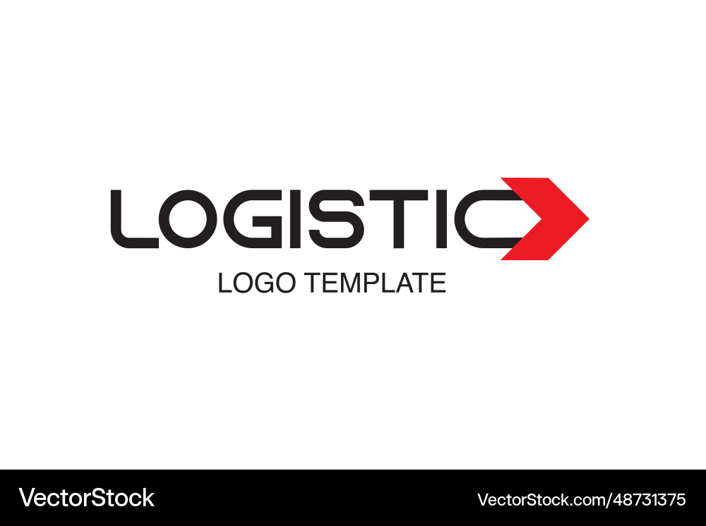 Logo for logistics and delivery company Royalty Free Vector