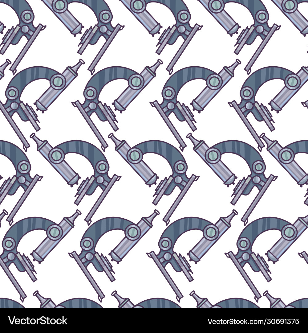 Microscope for chemical or biological researches Vector Image