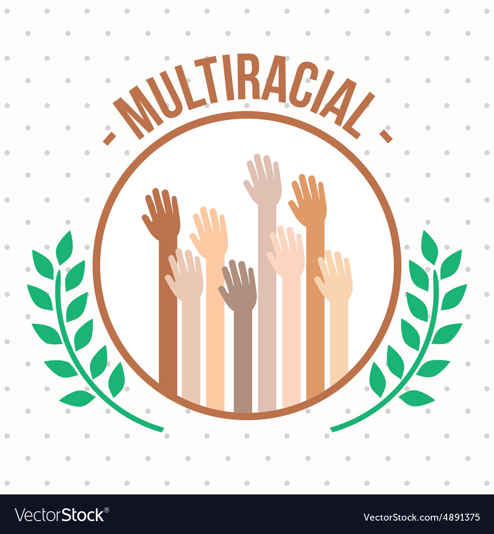 Multiracial design Royalty Free Vector Image - VectorStock